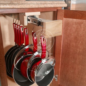 Pull Out Kitchen Cabinet Organizer and Storage for Cookware - Etsy