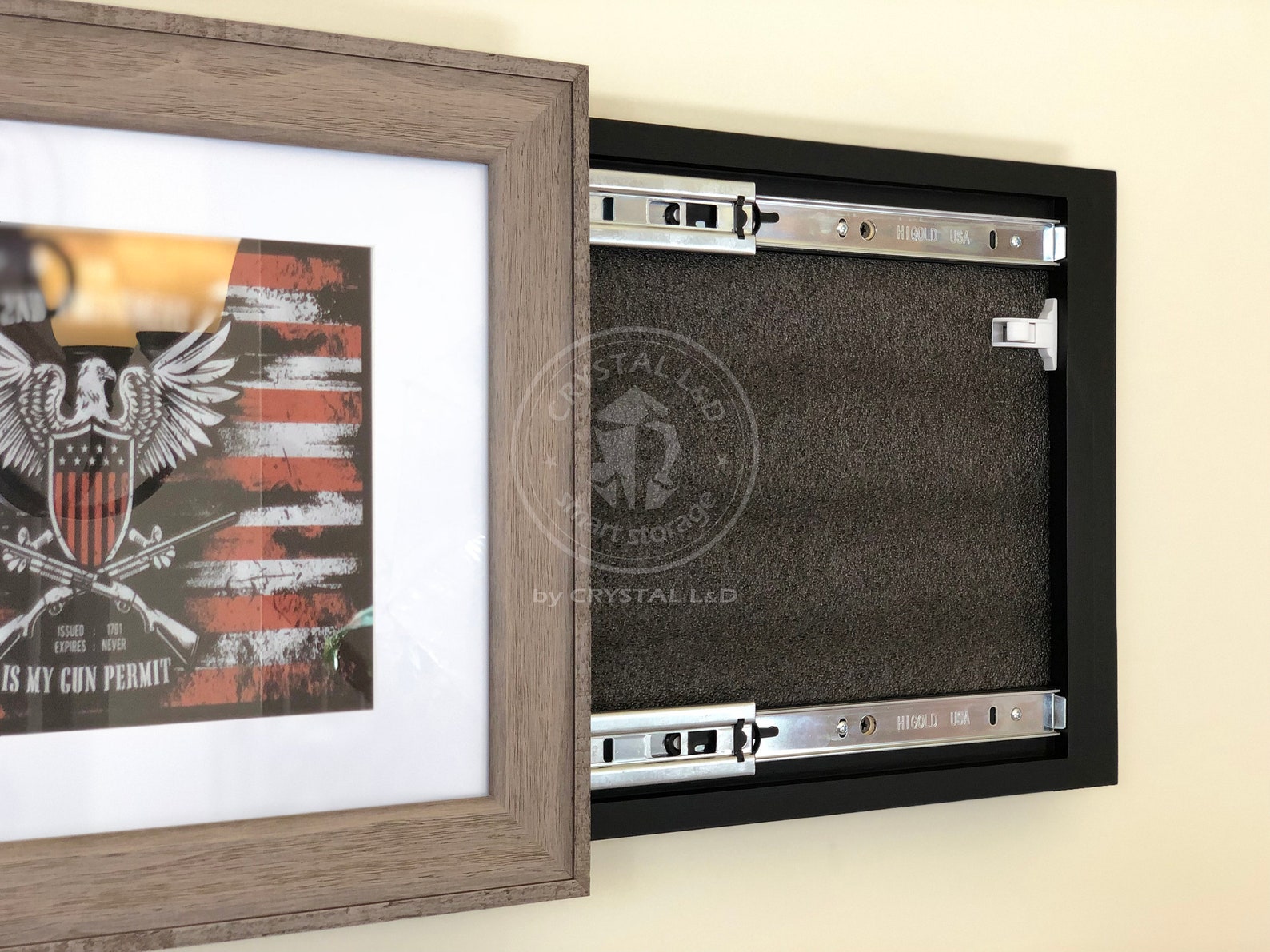 Hidden Storage Photo Frame for Gun and Valuables 17 In. X 14 In ...