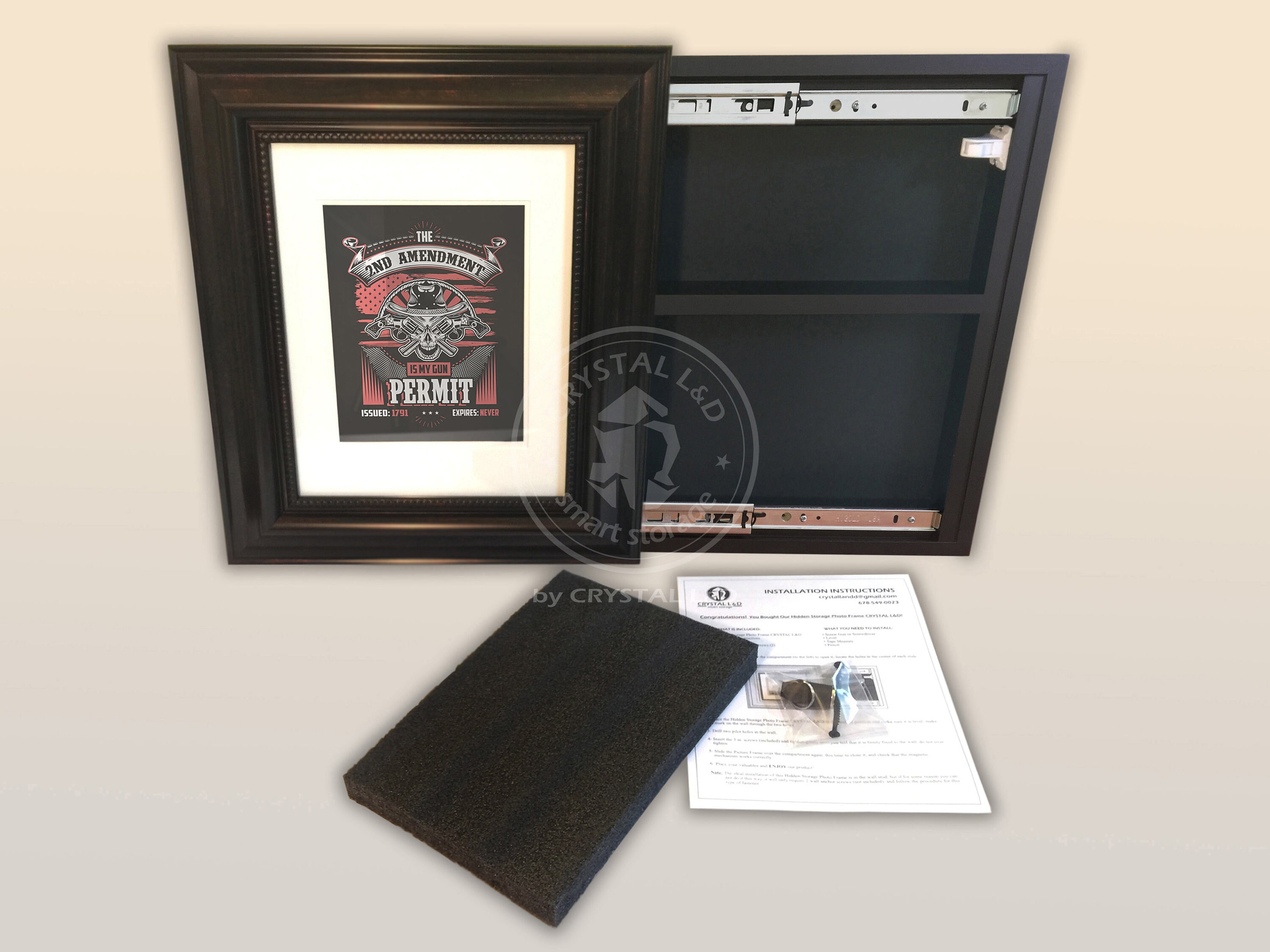 Hidden Storage Photo Frame for Gun and Valuables 20 In. X 17 - Etsy