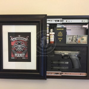 Hidden Storage Photo Frame for Gun and Valuables 20 In. X 17 In. With ...