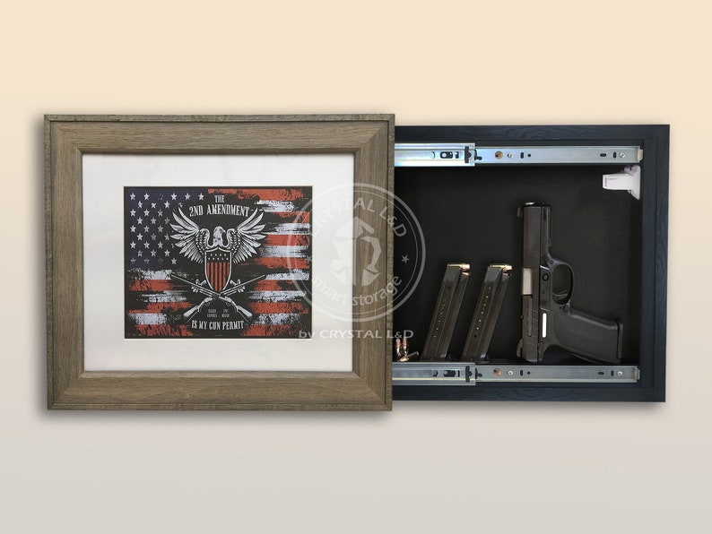 Hidden Storage Photo Frame for Gun and Valuables 17 In. X 14 In ...