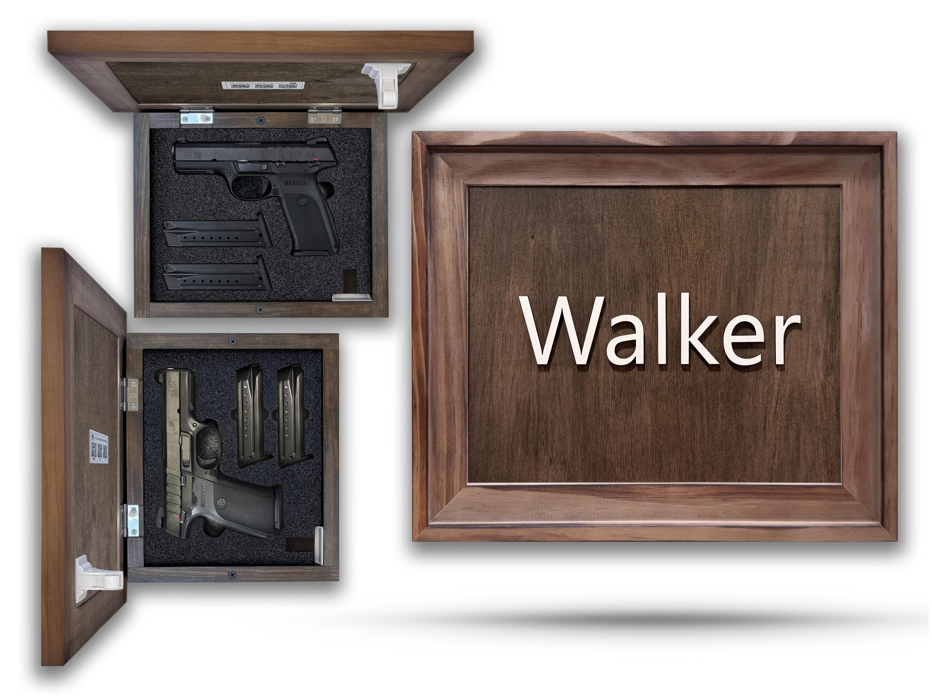 Hidden Gun Storage Wall Art Personalized Concealment Case With 3D ...