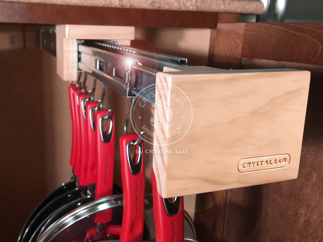 Pull Out Kitchen Cabinet Organizer and Storage for Cookware - Etsy