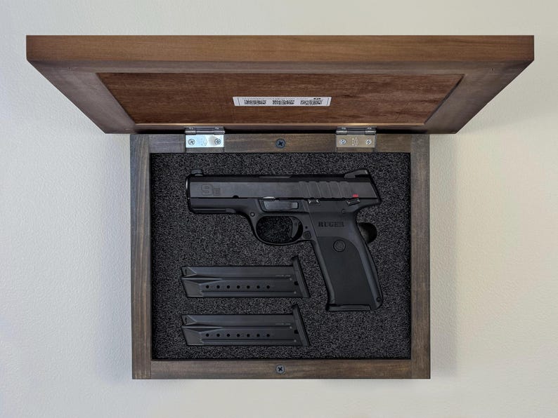 Hidden Gun Storage Wall Art Personalized Concealment Case With 3D ...