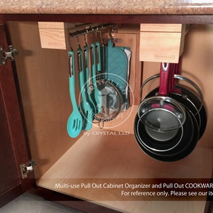 Pull Out Kitchen Cabinet Organizer and Storage for Cookware - Etsy