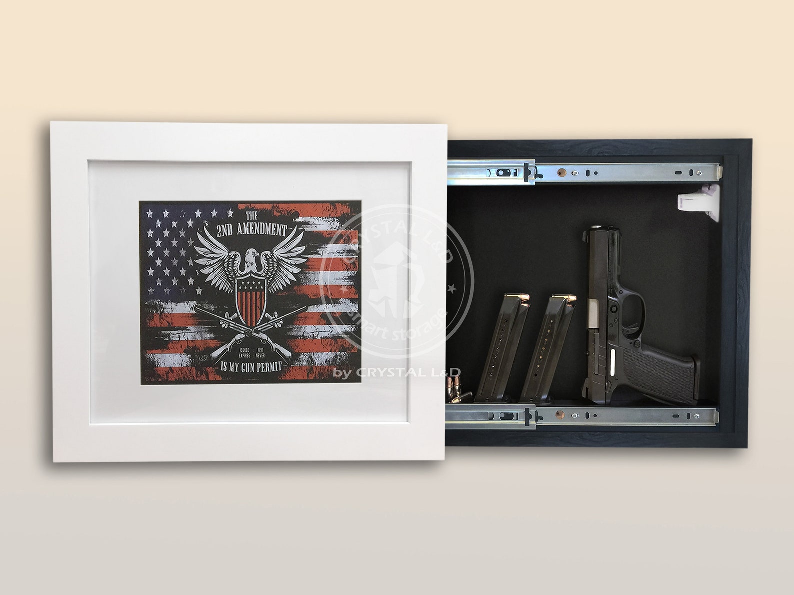 Hidden Storage Photo Frame for Gun and Valuables 17 In. X 14 - Etsy