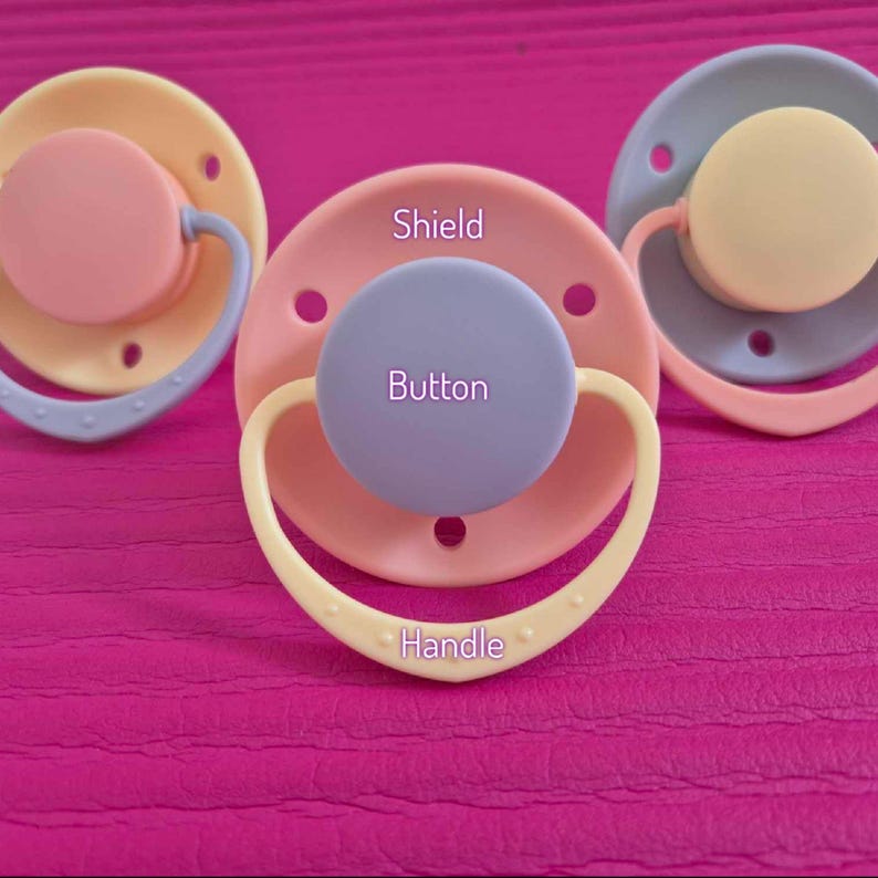 Mix Match Round Adult Pacifier BUILD YOUR OWN - Etsy