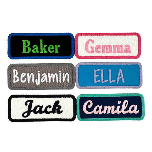 Shirt Name Patch - Etsy