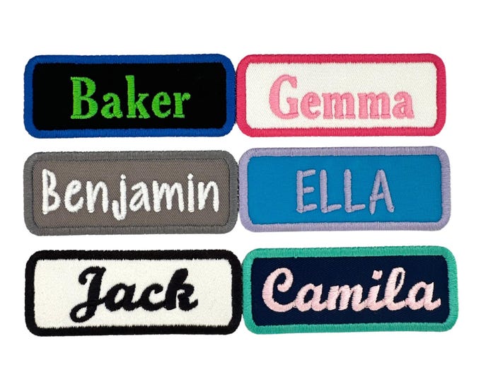 Name Patch, Custom Name Patch, Felt Name Patch, Iron on Name Patch - Etsy