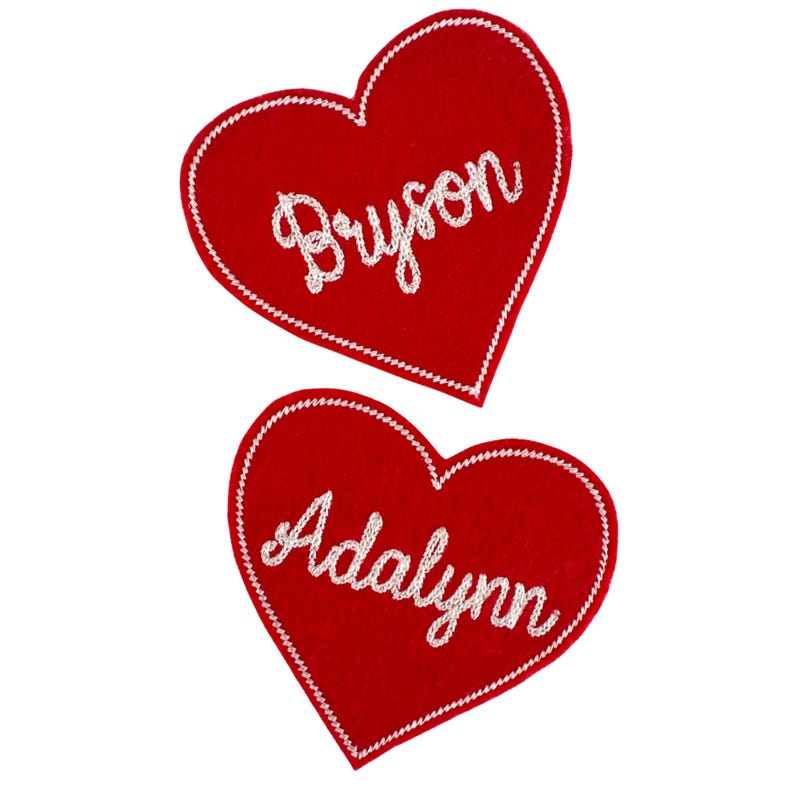 Red Heart Patch Custom - Etsy
