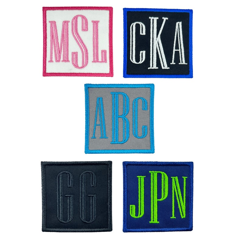 Iron on Monograms - Etsy