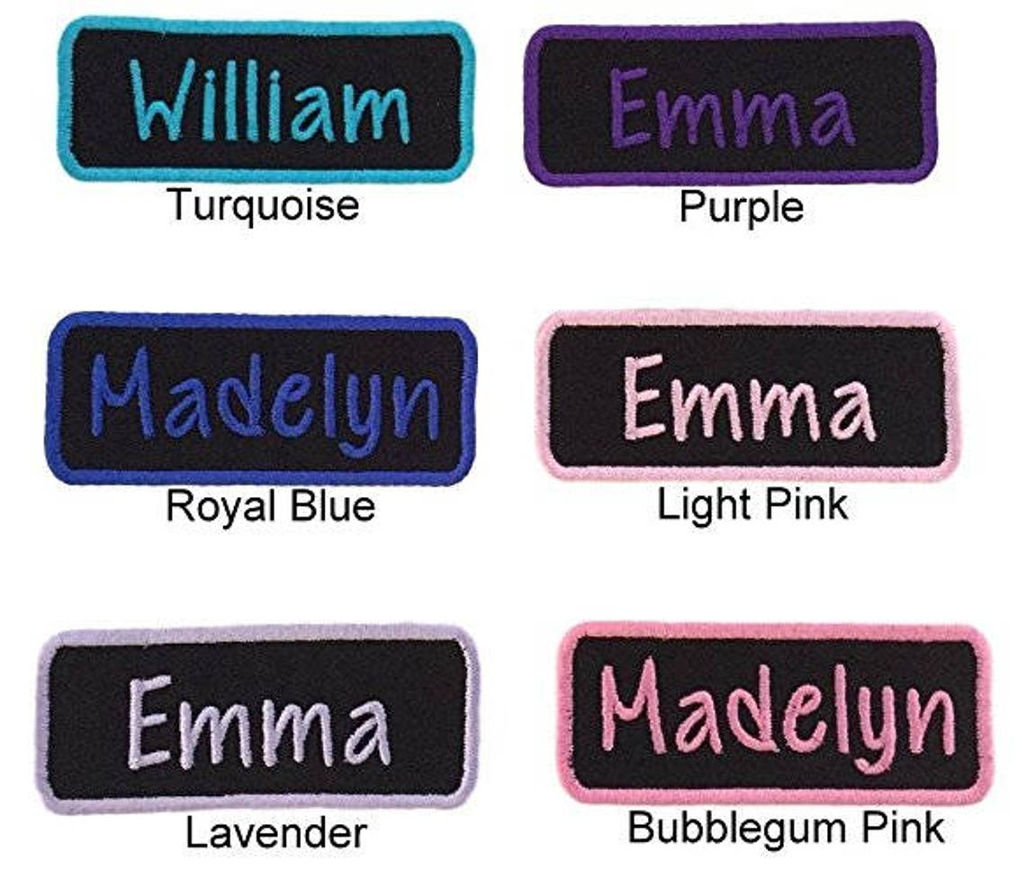Custom Iron on Name Patch Personalized Embroidered Iron on - Etsy