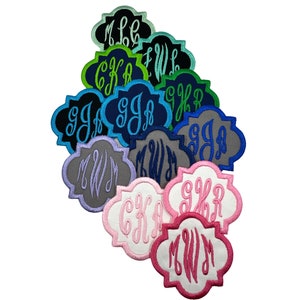 Custom Monogram Patch – Embroidered Iron-on Applique (3" X 3") - Etsy