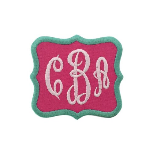 Monogram Patch Iron On-custom Monogram Patch-embroidered Patch - Etsy
