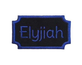 Custom Personalized Embroidered Name Patch Tag Iron on or | Etsy
