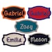 Custom Personalized Embroidered Name Patch Tag Iron on or Sew On ...