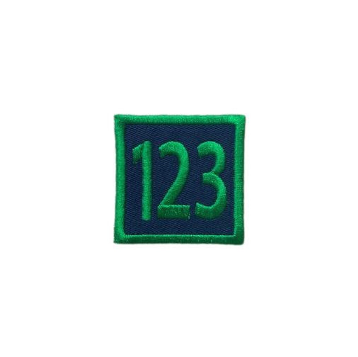 Custom Embroidered SQUARE Number Patch Iron on or Sew on - Etsy