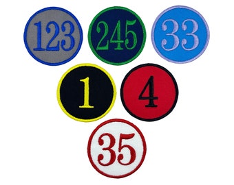 7 Varsity Number Patch, Any Color Combo, Large Custom Made - Etsy