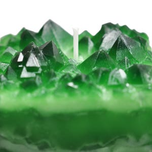 Malachite Matrix Crystal Geode Pillar Candle FREE SHIPPING! - Etsy