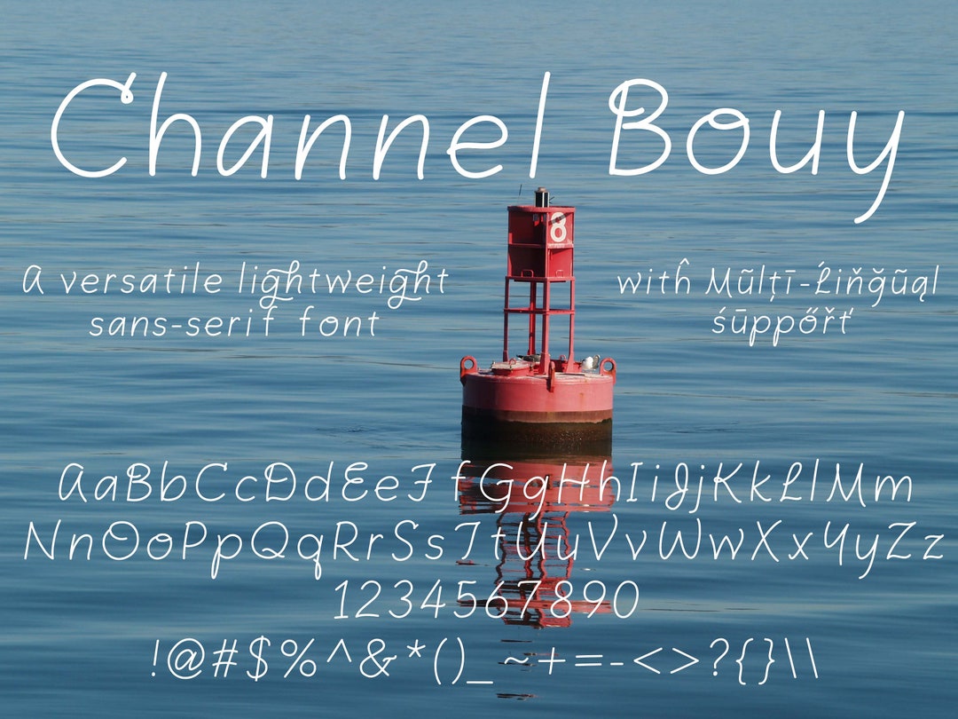 Channel Bouy Hand Lettered Font | Casual | Casual Font | Cricut Font ...