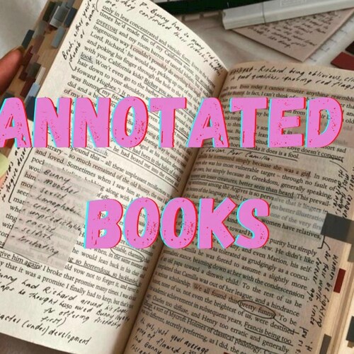 Annotated Books - Etsy
