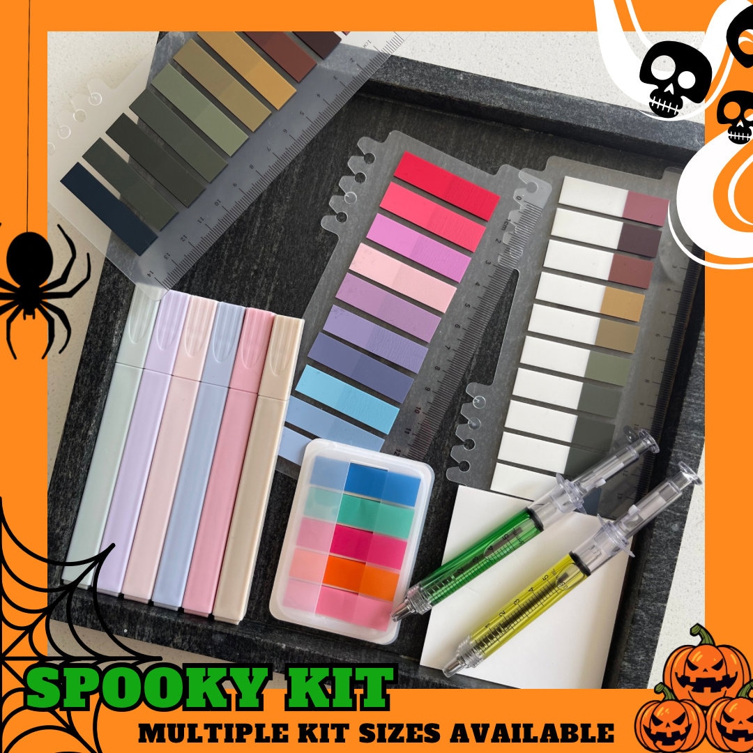 HALLOWEEN Annotation Stationary Annotated Book Kits Bright Annotation ...