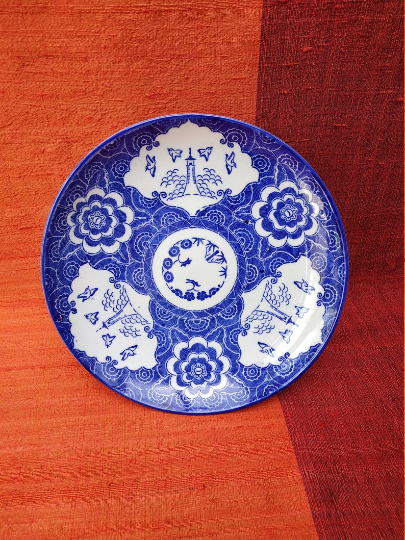Large Blue Imari Yaki Charger Plate Antique Imari Wear Arita Yaki Plate ...