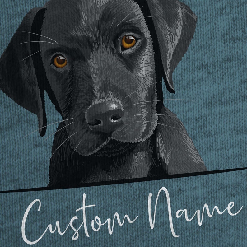 Black Lab Pocket Style Shirt Custom Name Birthday or Christmas Gift for ...