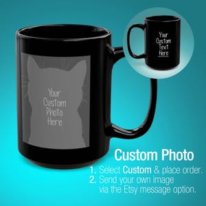 Custom Funny Cat Mug Sleepy Cat Design Gift for Cat Mom Tabby Persian ...