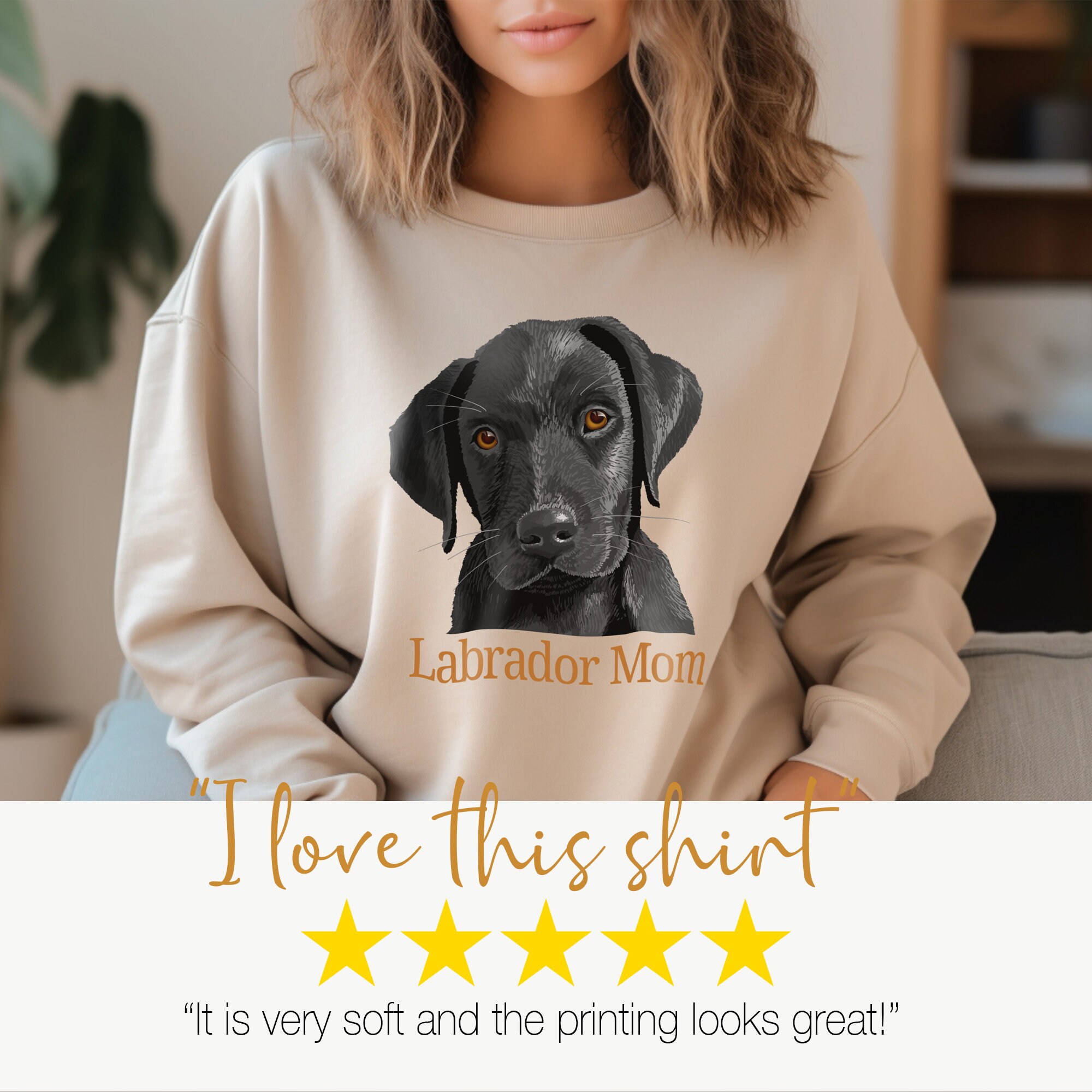 Custom Labrador Sweatshirt for Lab Lover Black Labrador Mom Shirt Lab ...