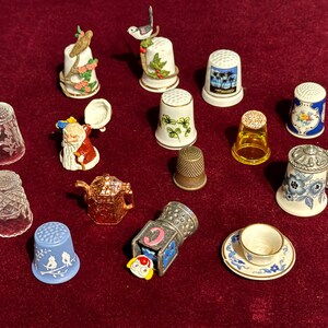 Sweet Collection of 14 Thimbles, Some Rare - Etsy