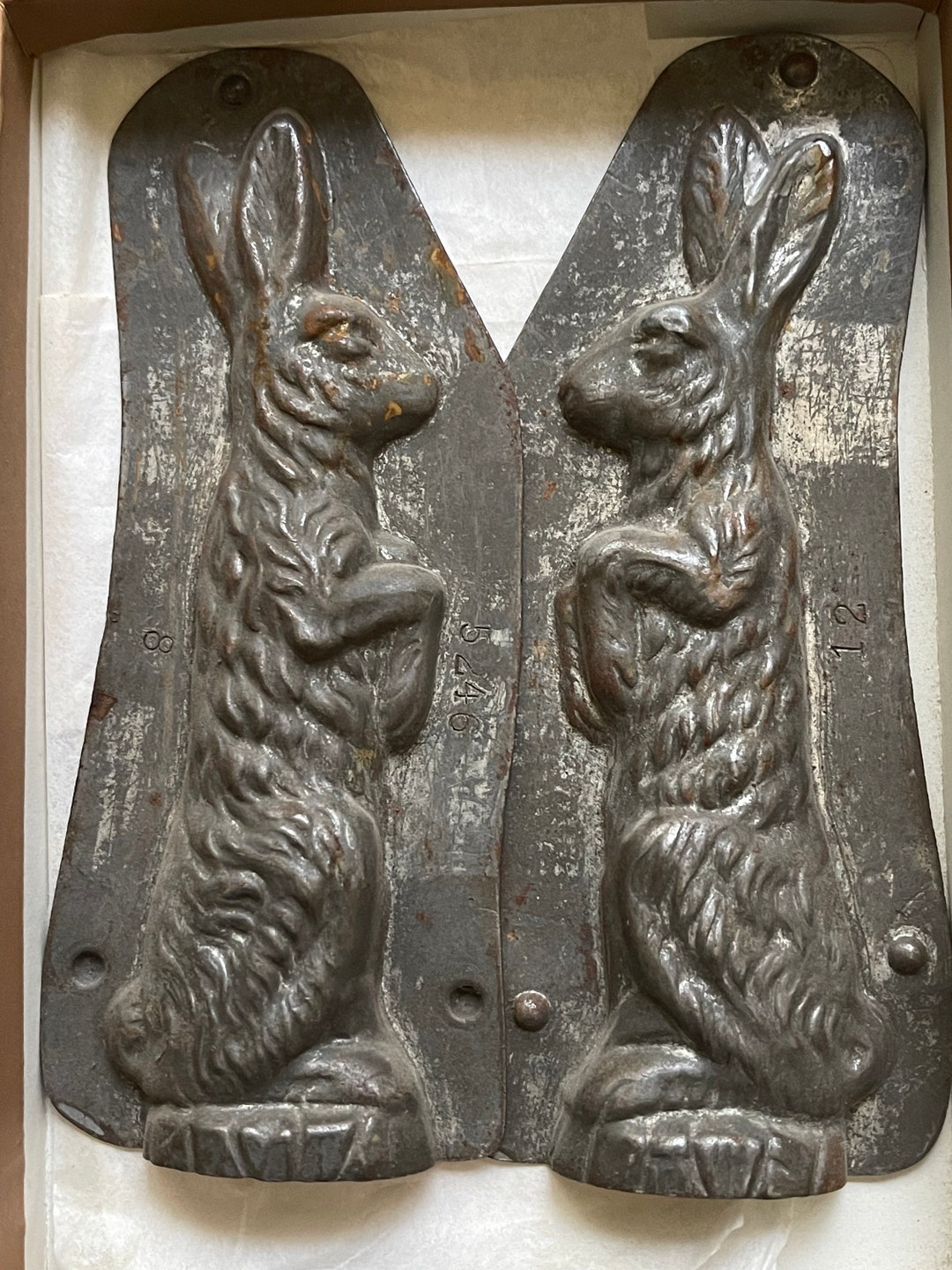 Antique Victorian Bunny Chocolate Mold - Etsy