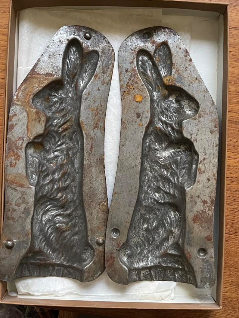 Antique Victorian Bunny Chocolate Mold - Etsy