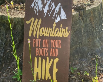 Mountain Sign - Etsy