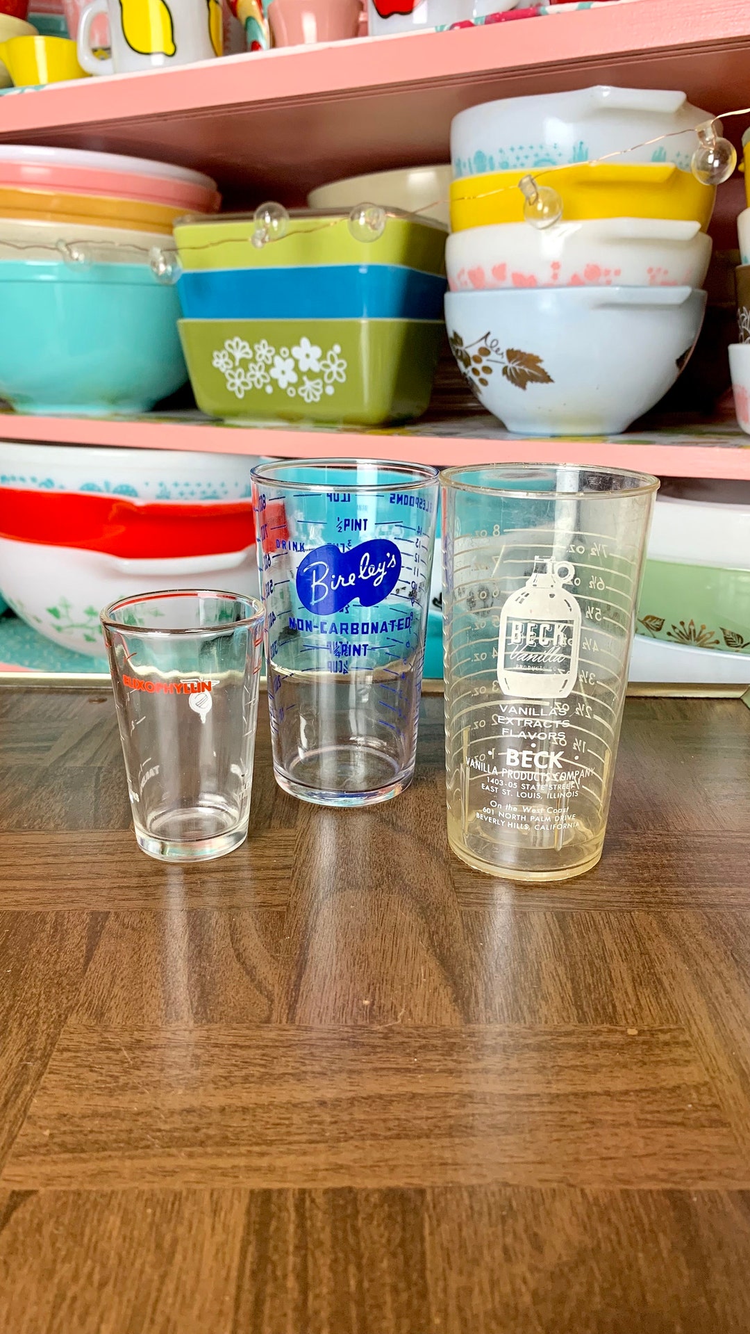 Set of Three Vintage Measuring Cups Beck Vanilla Bireley's - Etsy