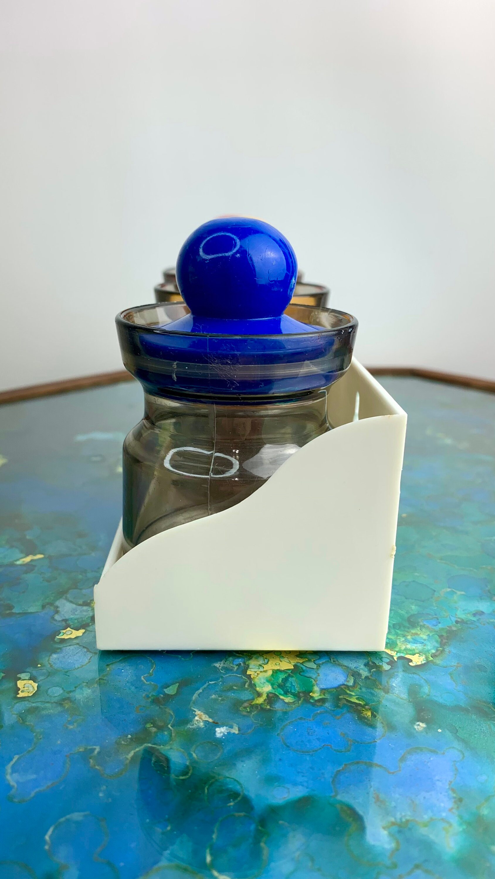 Vintage Plastic Storage Jar Set With Wall Hanging Rack Set of - Etsy