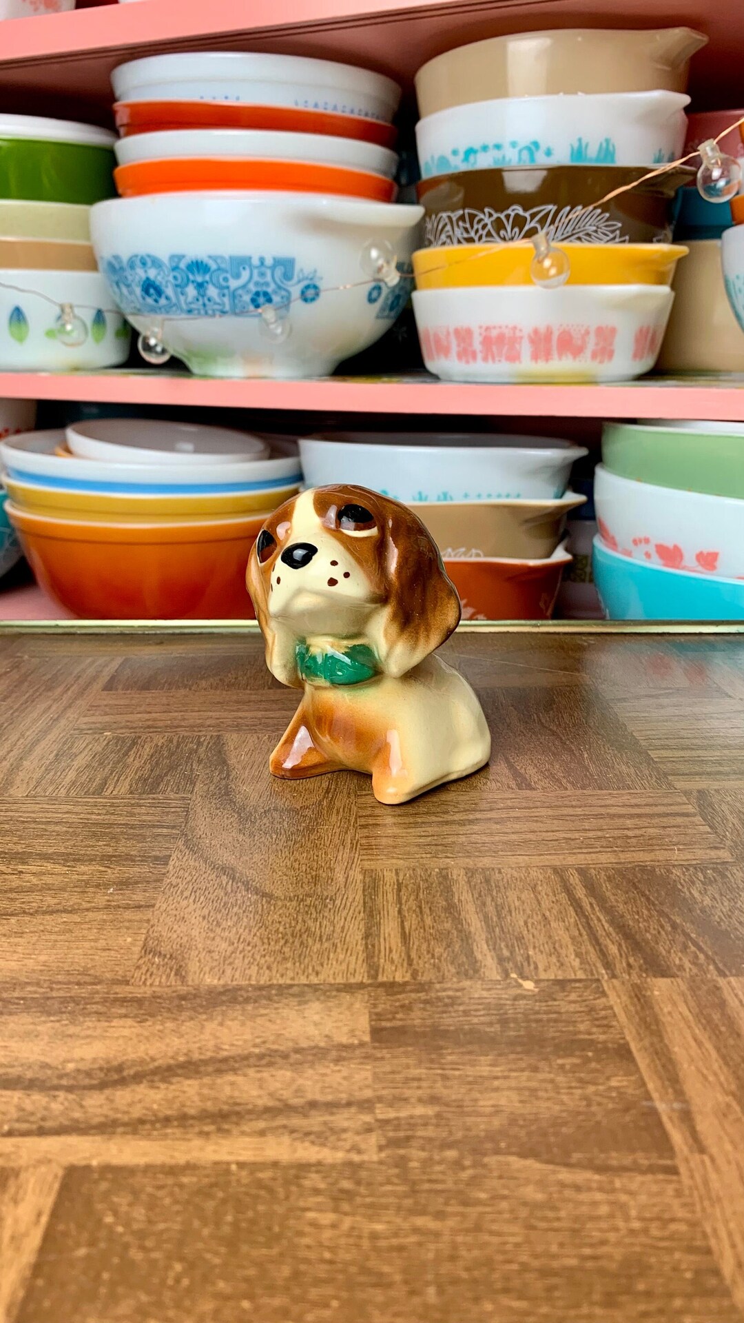 Vintage Ceramic Beagle Dog Planter Shawnee Pottery Style Retro MCM Mid ...