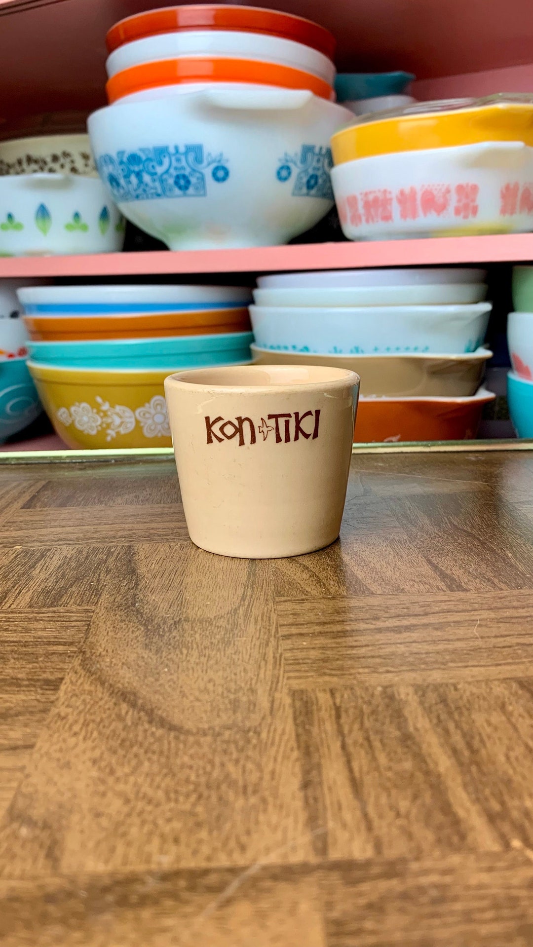 Vintage Kon Tiki Small Ceramic Tea Cup Made by Walker China ...