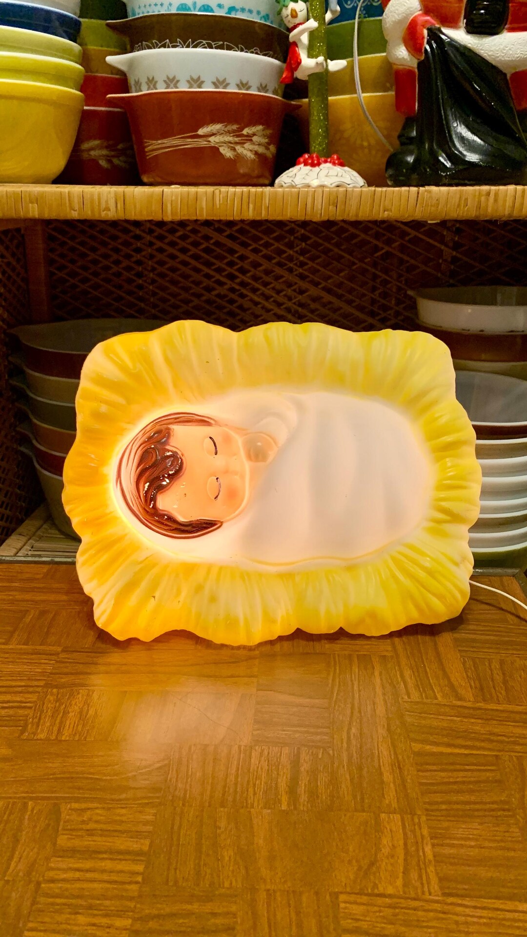Vintage General Foam Baby Jesus Plastic Blow Mold Decoration Tested and ...