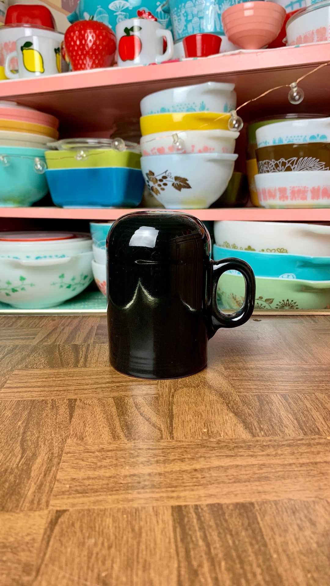 Fiestaware Black Ceramic Replacement Range Top Pepper Shaker With ...