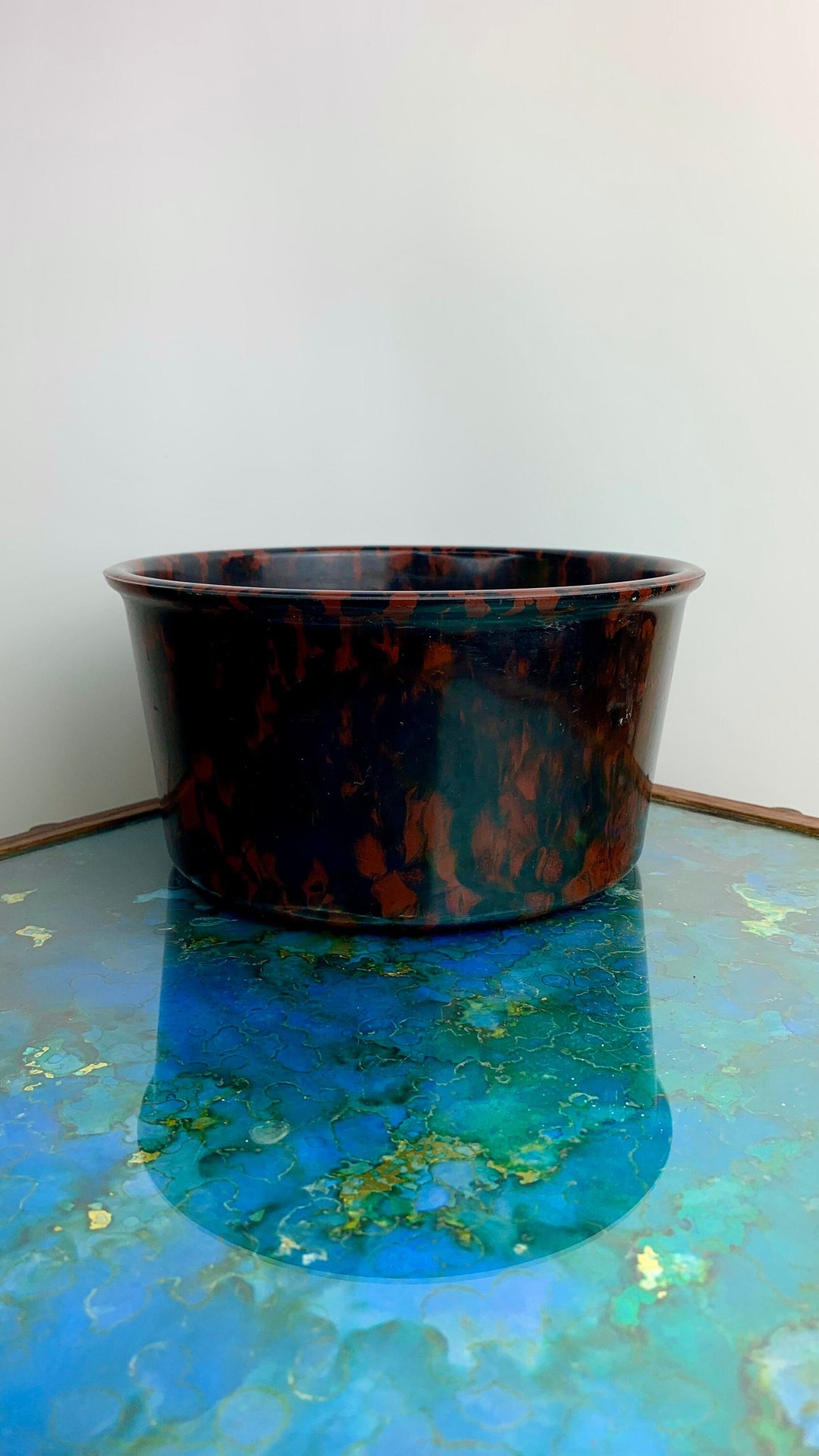 Vintage Boltalite Tortoise Shell Patterned Melamine Plastic 8 Ice ...