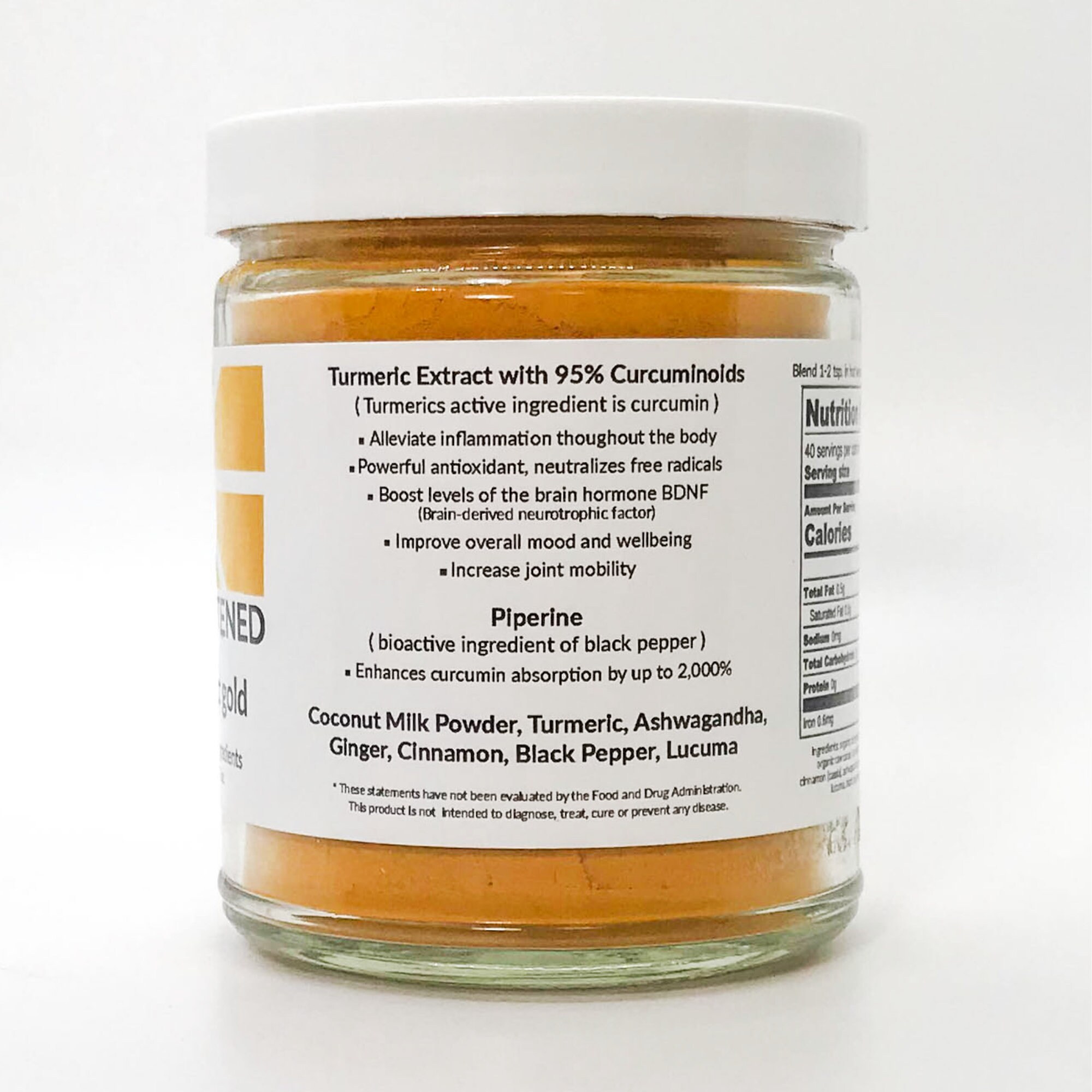 Turmeric Gold - Plant Based - Wellness and Balanced Life - Superfood ...