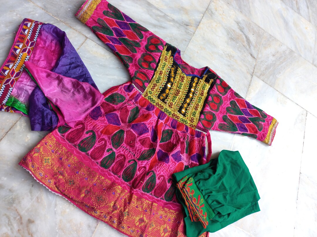 Little Girl's 4-5yrs Dress Afghan Traditional Vintage Pashtun Dress - Etsy