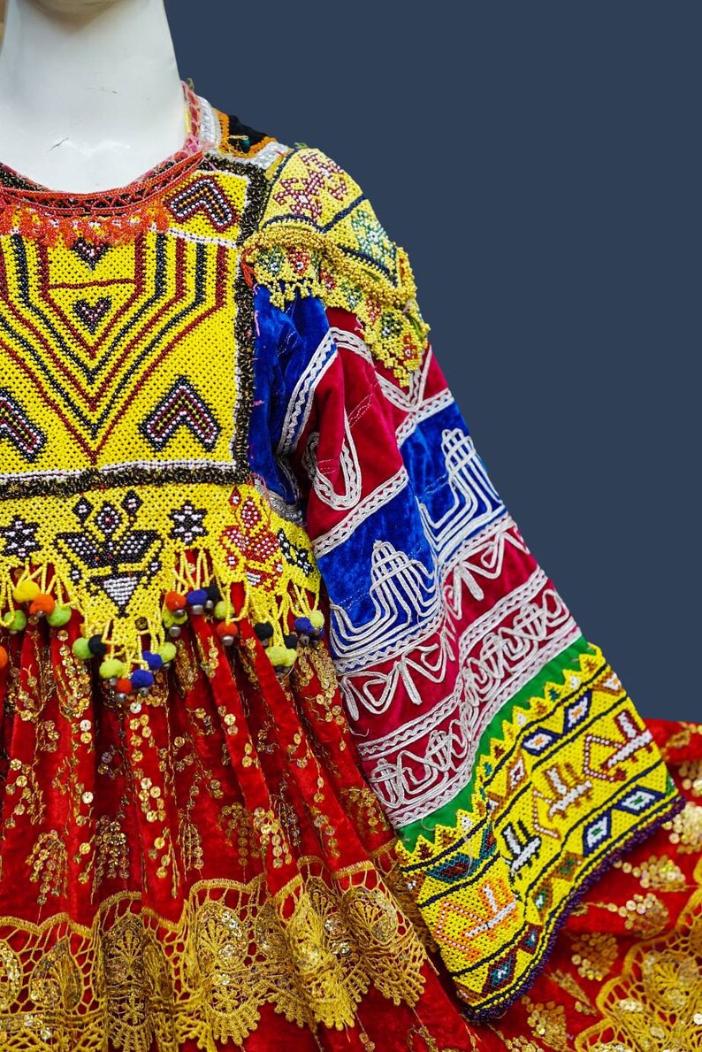 Afghan Traditional Vintage Kuchi Pashtun Dress - Etsy