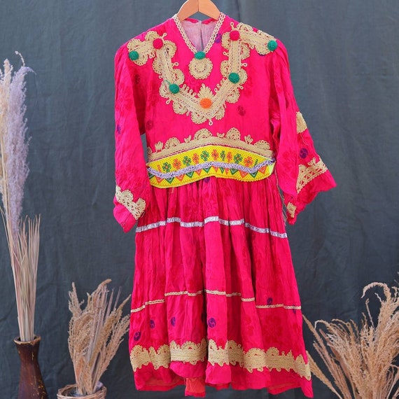 Vintage tribal traditional kuchi pashtun afghan dress - Gem