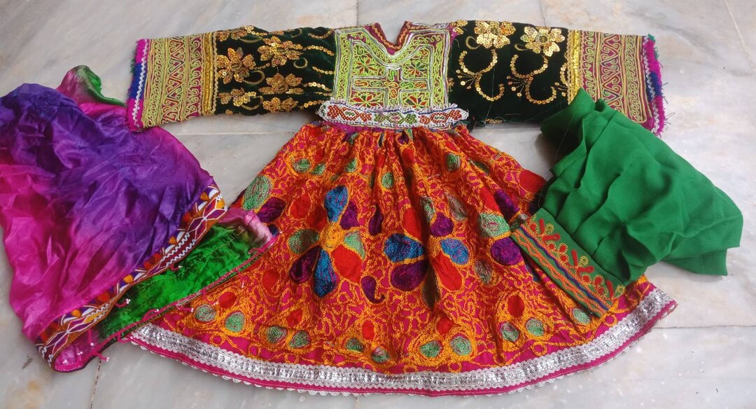 Little Girl's 1 Year Fit Afghan Traditional Vintage Pashtun Dress - Etsy