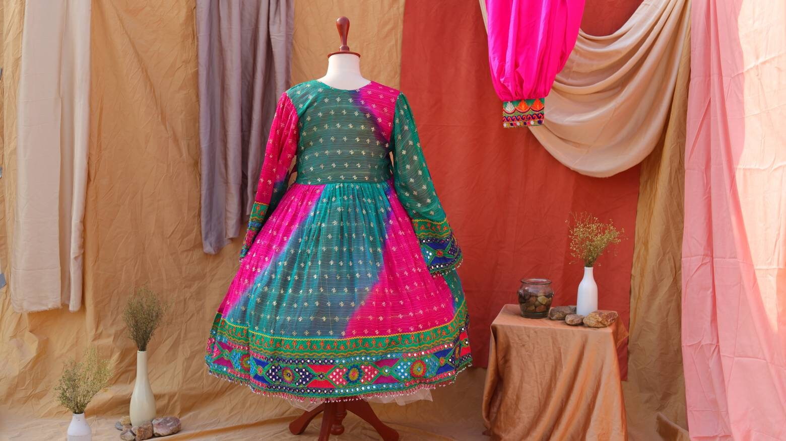 Afghan Traditional Pashtun Attan Dress - Etsy UK