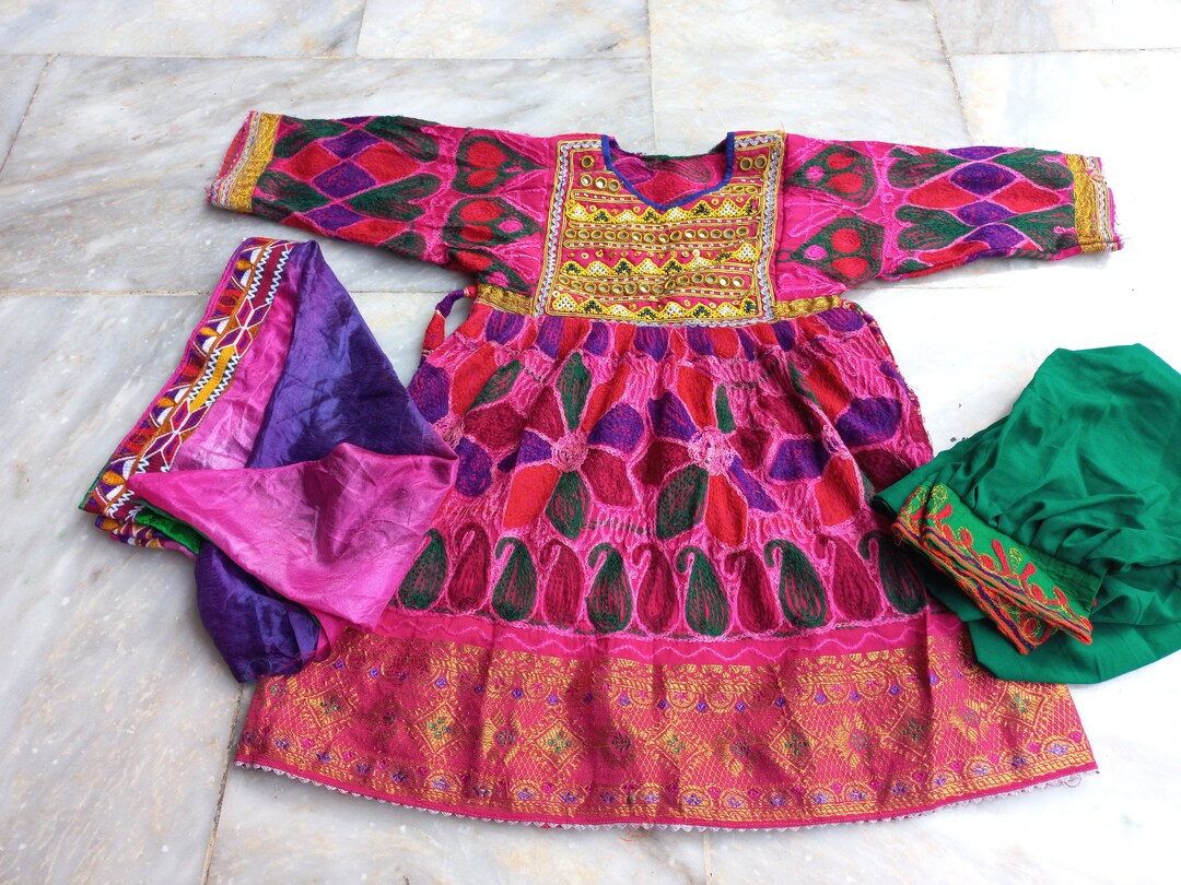 Little Girl's 3-4yrs Dress Afghan Traditional Vintage Pashtun Dress - Etsy