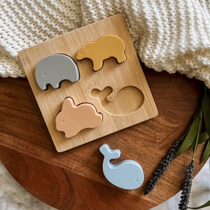 Personalized Silicone Animal Jigsaw Puzzle, Preschool Educational ...