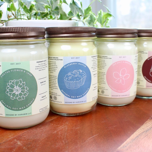 Natural Soy Candles - Etsy